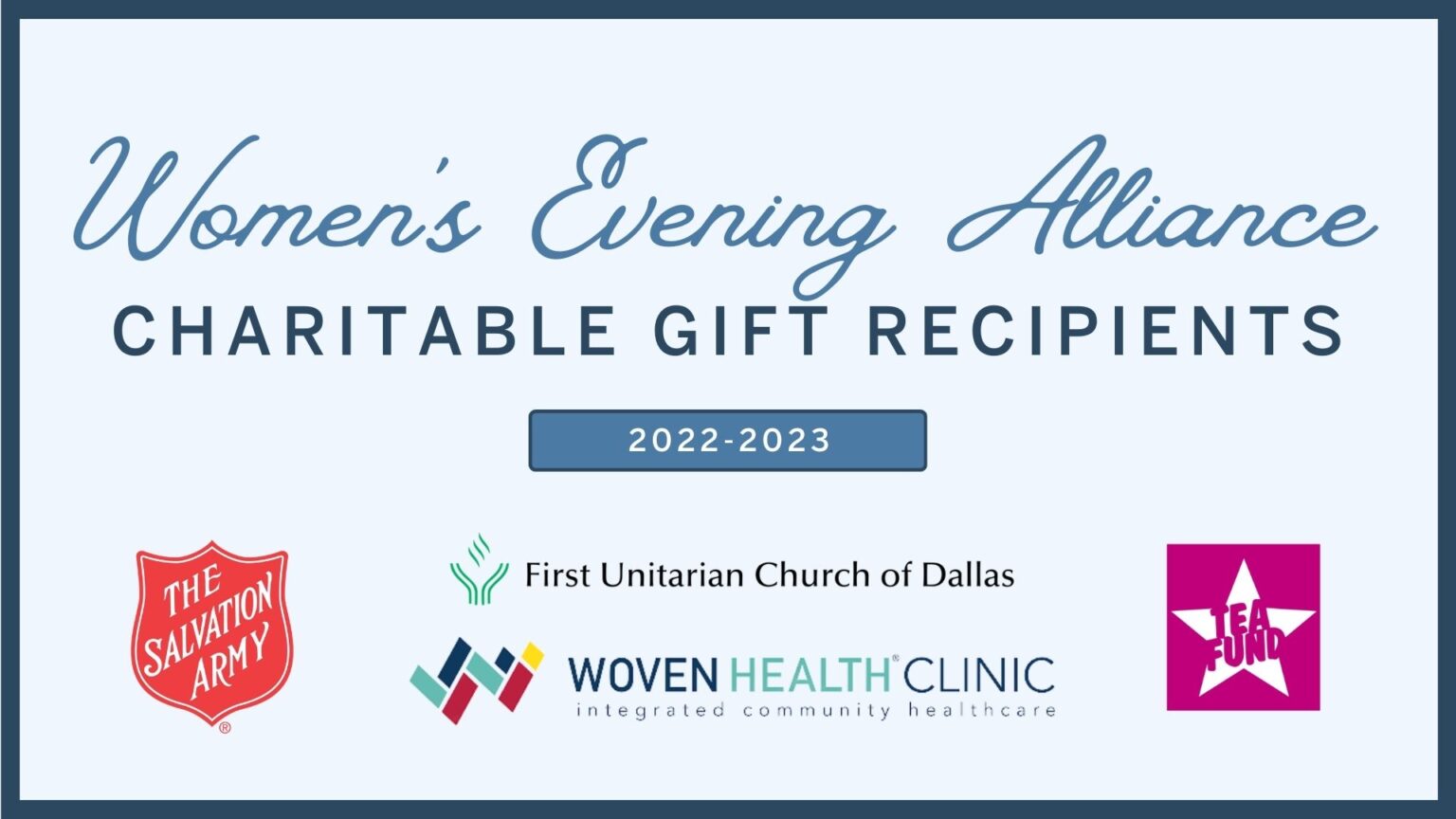 WEA Contributes $7200 to 2022-2023 Charitable Gift Recipients - First ...